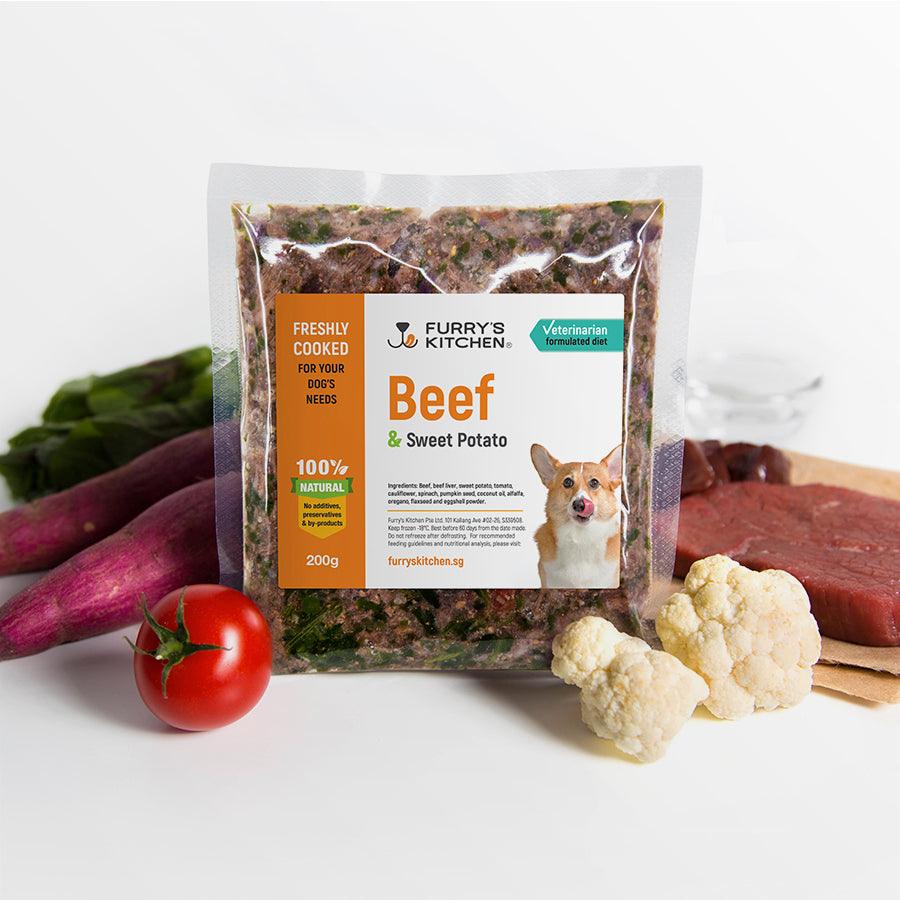 Beef & Sweet Potato Fresh Dog Food – Furry's Kitchen